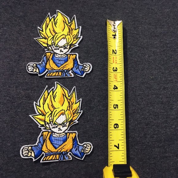 Other | 2 Dragon Ball Z Iron On Patches Dbz Badges Anime Goten Goku ...